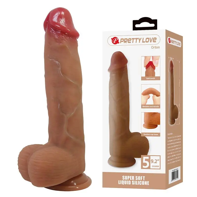 Dildo Orton 008141N, Silikonski, 23cm, Boja kože