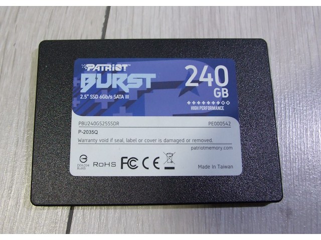 Patriot Burst Elite 240GB SSD Sata III