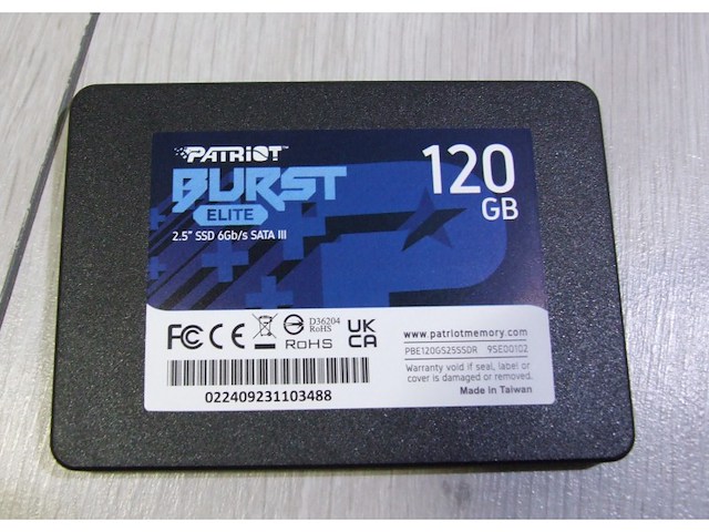 Patriot Burst Elite 120GB SSD Sata III 0 Sati!