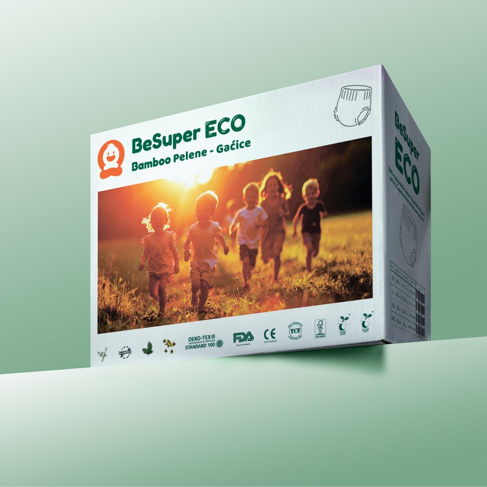 BeSuper ECO Bamboo Pelene-Gaćice manji paket