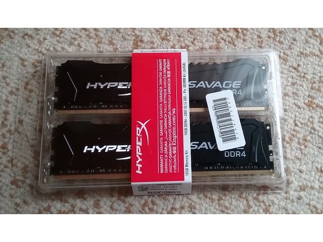 Kingston DDR4 16GB 2400MHz ram memorija hyperx savage
