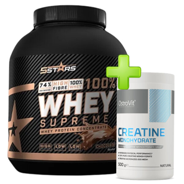 Whey protein 3kg + Creatine 500g – 5Stars/OstroVit