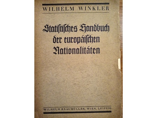 Statistisches handbuch , stanovništvo, Evropa, 1931