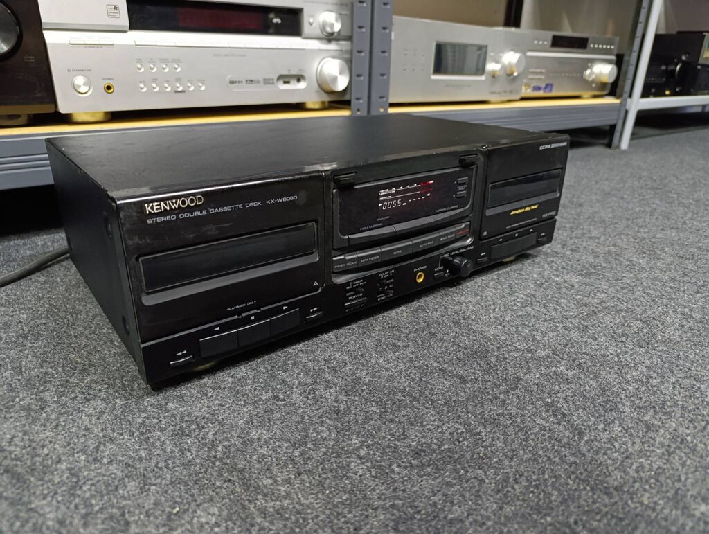 Kenwood KX-W 6060 Double Auto-Reverse Cassette Tape Deck Ispravan