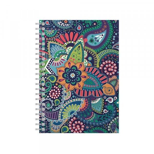 Sveska A6 Mandala Flowers spirala sk 100l (HL)