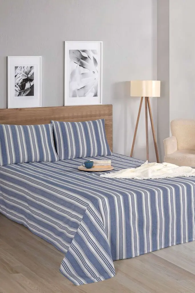 L'essentiel Maison Komplet posteljina Soft Line, 220x240cm, Teget