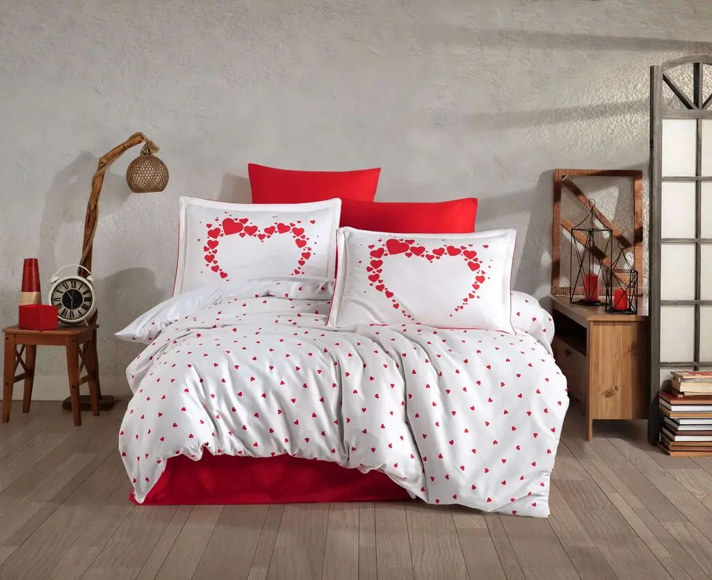 L'essentiel Maison Set posteljine za francuski krevet Satin , 100% pamuk, 200x220 cm, 240x260 cm, 4 jastučnice