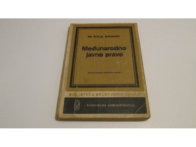 Medjunarodno javno pravo, Smilja Avramov