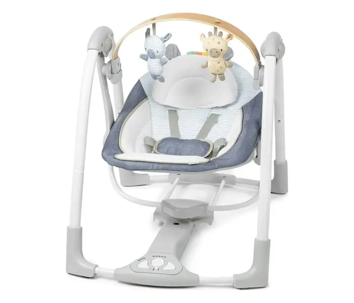 Ingenuity Ljuljaška za bebe Chambray 0-9m, Plava