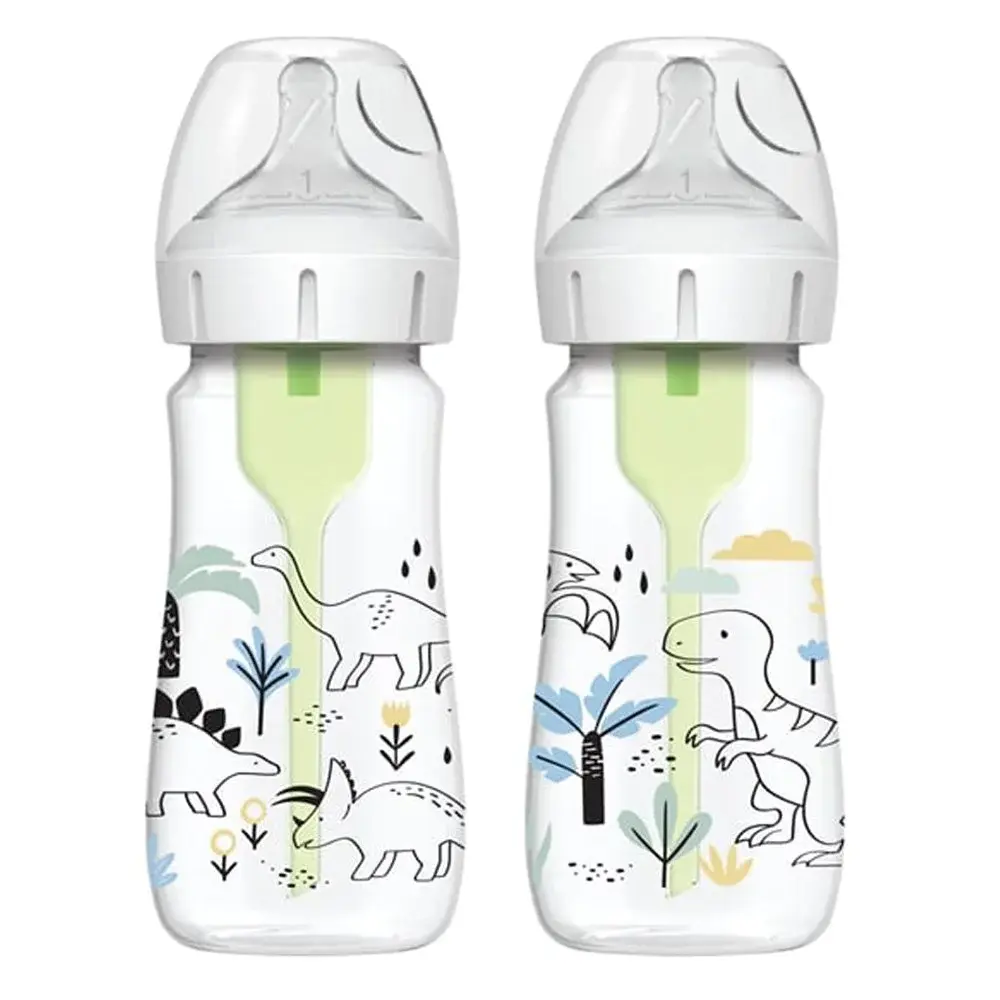 DrBrowns plastična flaša sa širokim grlom WB92026 Dinosaurus, 270 ml, 2 komada