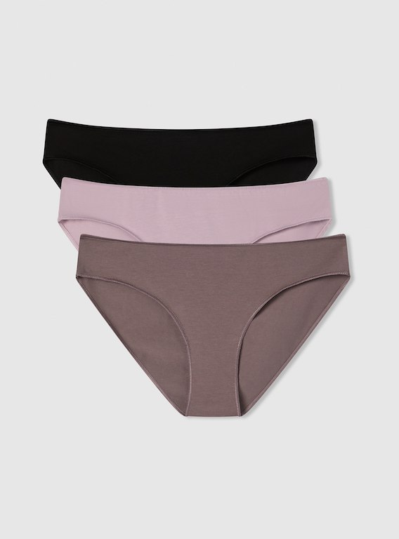 Pakovanje 3 jednobojna slip gaćica Var