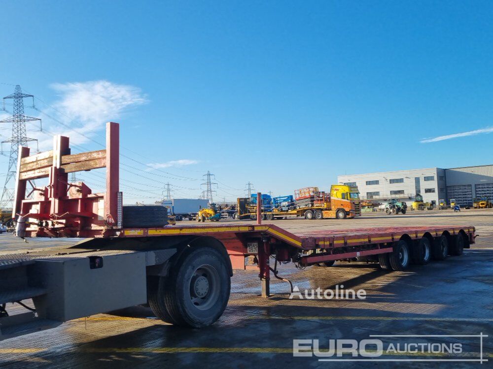 Prodaje se Nooteboom 2009 Nooteboom 4 Axle Extendable Low Loader Trailer, Twin Axle R poluprikolicu sa niskom platformom na aukciji