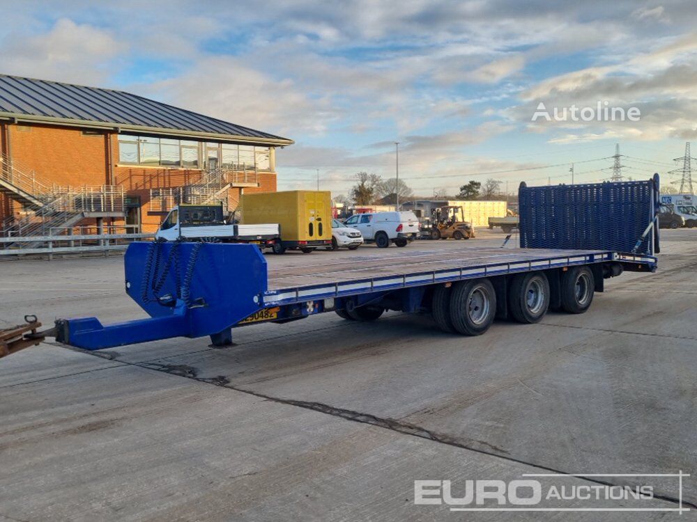 Prodaje se Don-Bur Tri Axle Drawbar Low Loader Trailer, Winch, Hydrauli prikolicu sa niskom platformom na aukciji