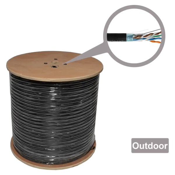 FPC-6260ME-SOL-OUT * Gembird FTP cat6 Outdoor+SAJLA, solid 23AWG, 0,57mm PREMIUM CCA pun presek 305m