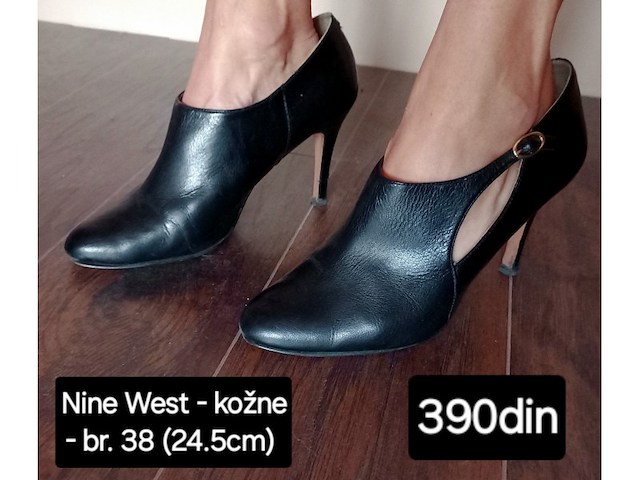 Nine West cipele štikle kožne crne br. 38