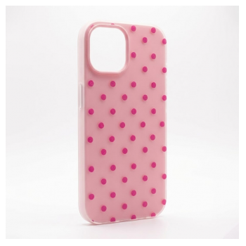 Maska Candy Dots za iPhone 15 pink