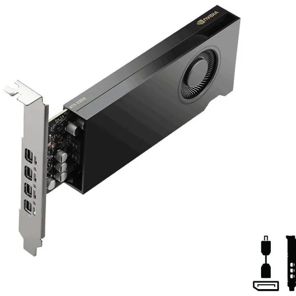 PCIE Quadro PNY Quadro RTX 2000E ADA 16GB GDDR6 4xmDP, VCNRTX2000EADA-SB