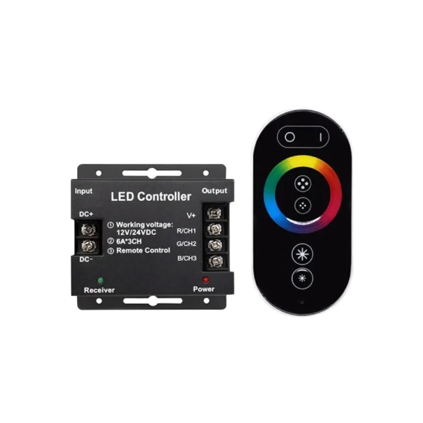 Kontroler za RGB LED trake, touch daljinski 216W KON-TCH-RGB