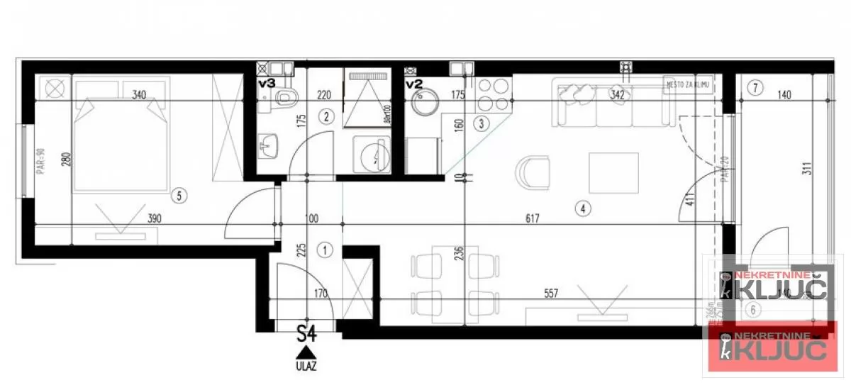ADICE, 44m2, Dvosoban sa pdv