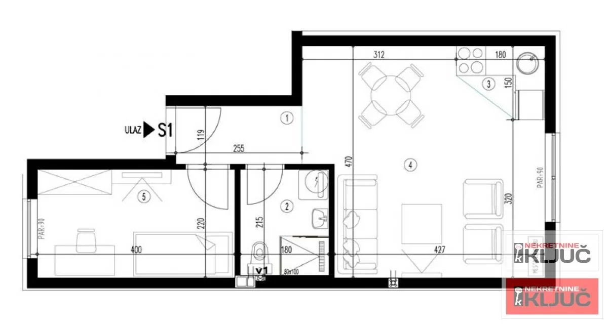 ADICE, 36m2, Jednoiposoban sa pdv