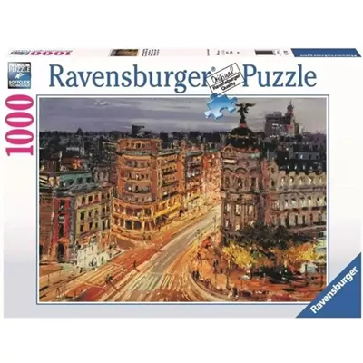 Ravensburger Ravensburger puzzle– Ulica Gran Vija, Madrid 1000 kom (RA12000609)