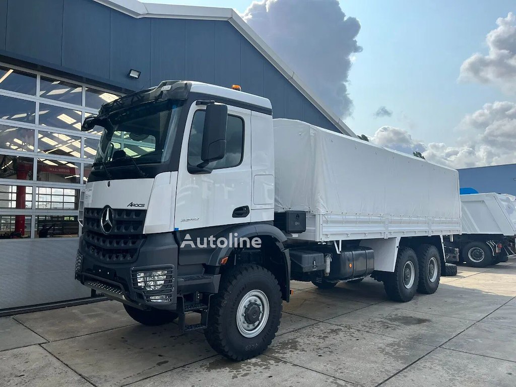 Novi Mercedes-Benz Arocs 3340 A 6x6 Cargo Truck kamion sa klizna zavesa cerada