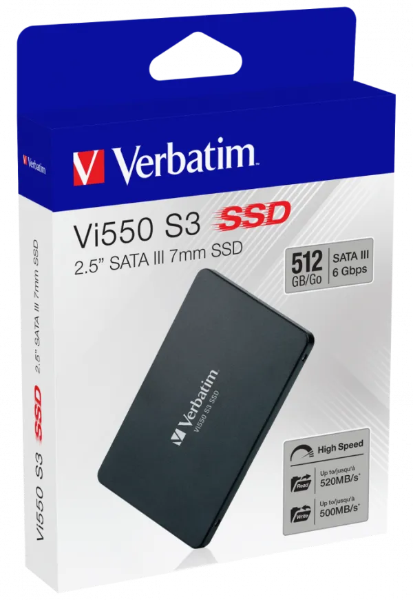 Nedefinisan SSD 2.5" SATA Verbatim Vi550 S3 512GB 520MB/s 500MB/s