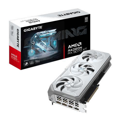 Gigabyte Radeon RX 9070 XT GAMING OC ICE 16G – GV‑R907XGAMINGOCICE‑16GD