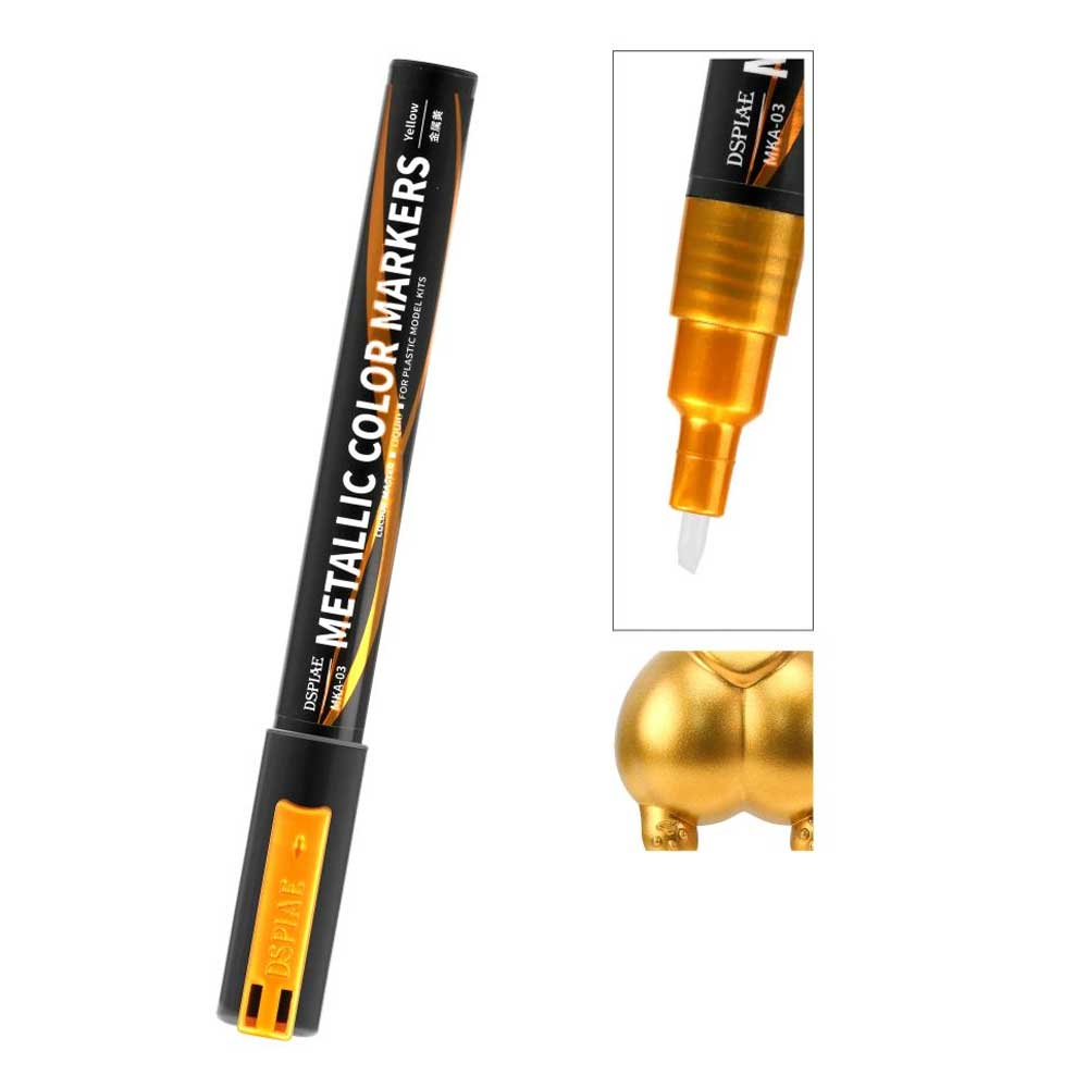 Super Metallic Paint Marker Metallic Yellow - MKA-03
