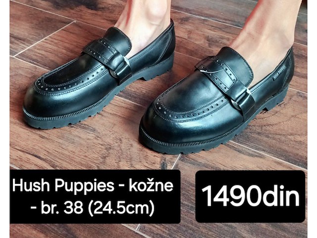 Hush Puppies cipele kožne crne br. 38