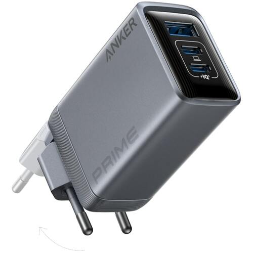ANKER Prime Charger (100W, 3 Ports, GaNPrime) Silver (A2688341)