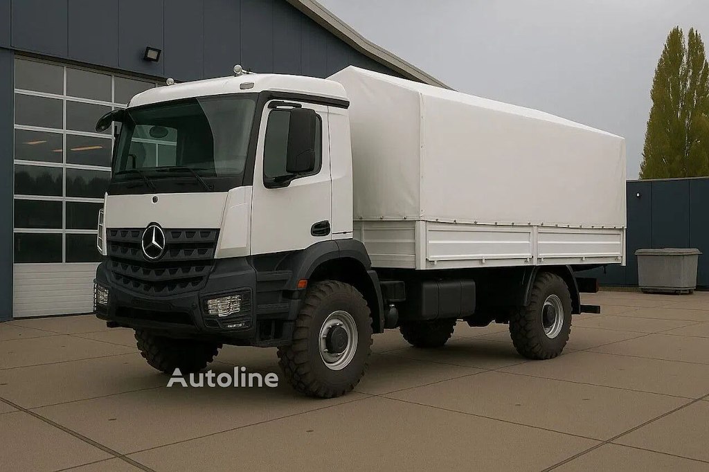 Novi Mercedes-Benz Arocs 1836 A 4x4 Cargo Truck kamion sa klizna zavesa cerada