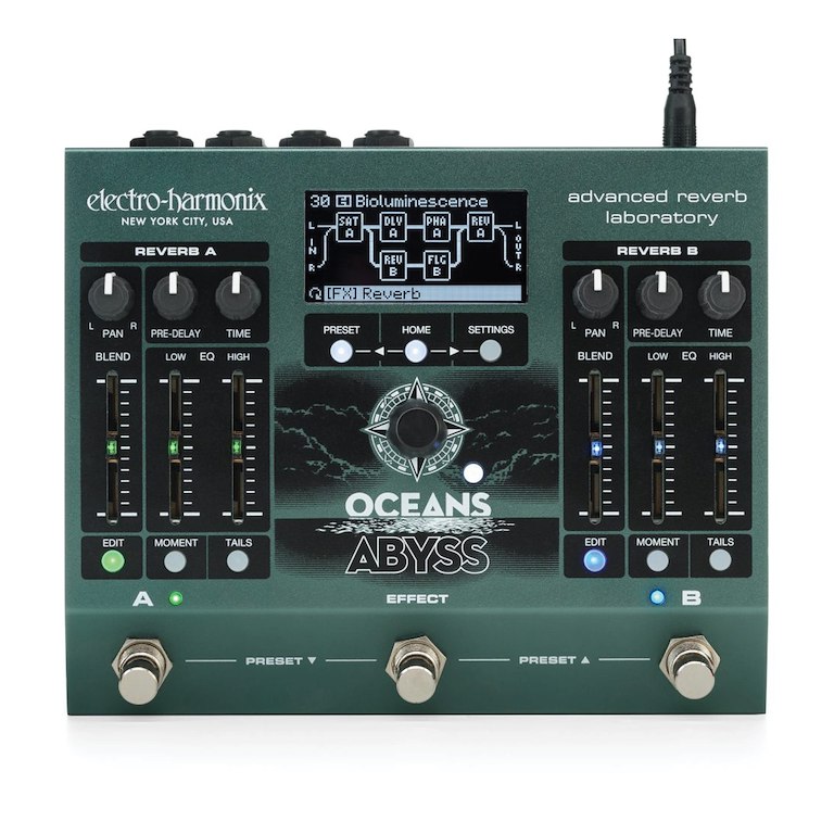 Electro Harmonix OCEANS ABYSS Advanced Reverb Laboratory