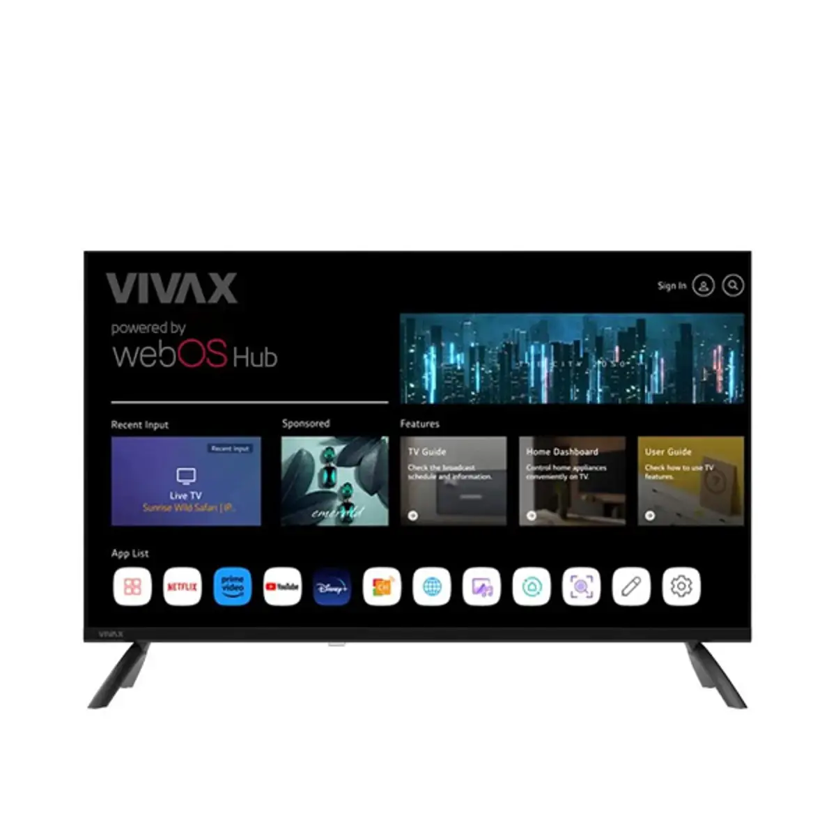 Televizor Vivax 32LE110WO Smart, LED, HD Ready, 32"(81cm), DVB-T/T2/C/S/S2