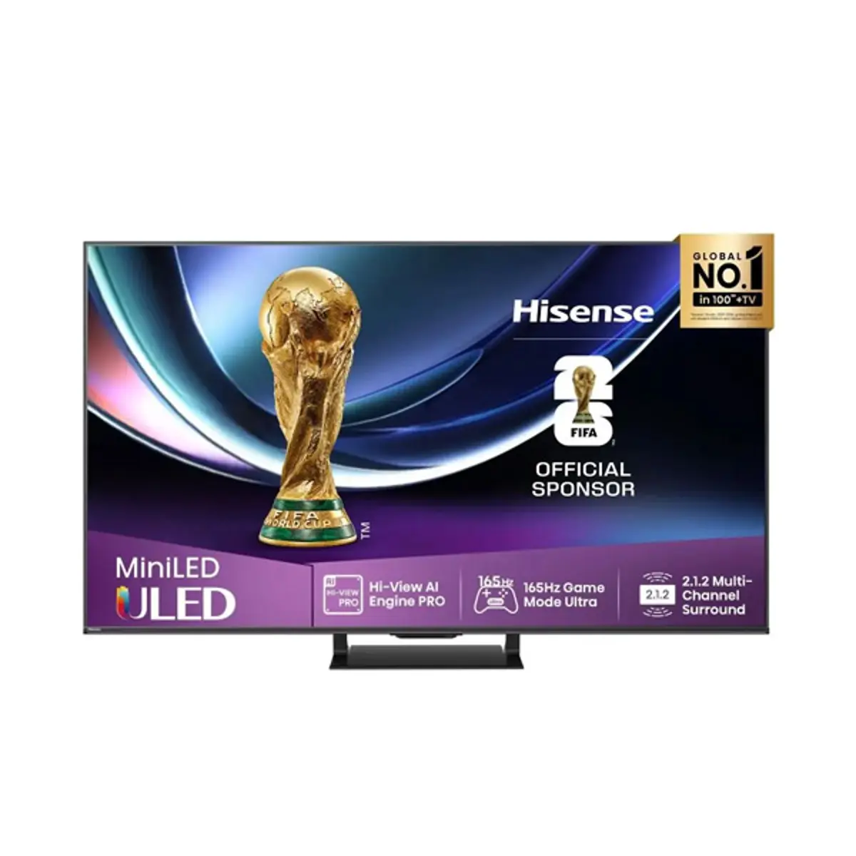 Televizor Hisense 75U7Q PRO Smart, MiniLed, 4K UHD, 75"(190cm), DVB-T/T2/C/S/S2
