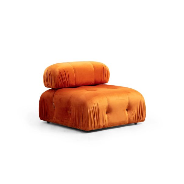 ATELIER DEL SOFA Ugaona fotelja Bubble O1, narandžasta