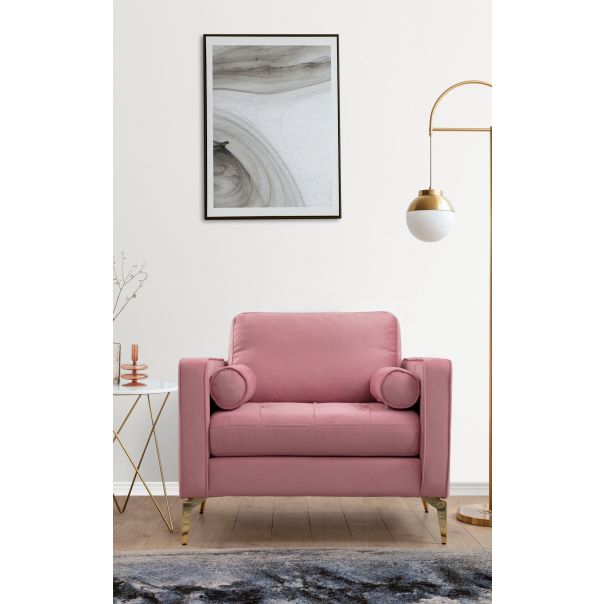 ATELIER DEL SOFA Fotelja Rome, roze