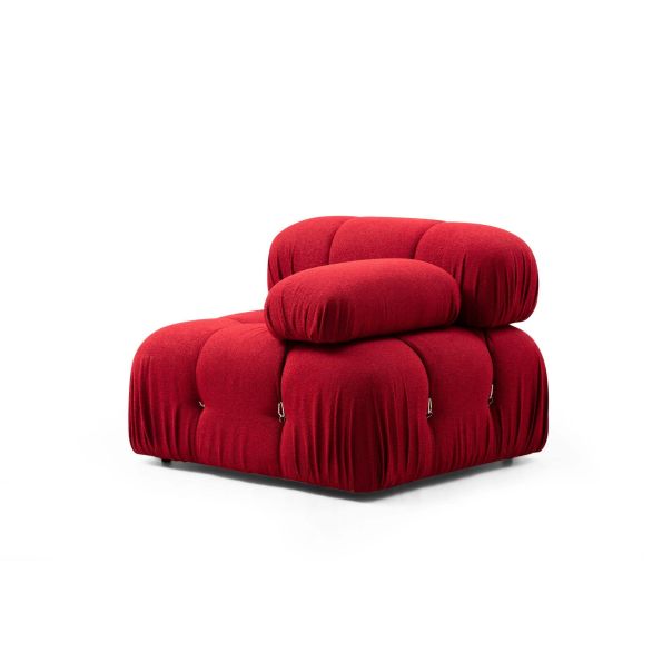 ATELIER DEL SOFA Ugaona fotelja Bubble 1R, crvena