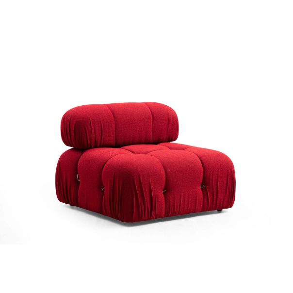ATELIER DEL SOFA Ugaona fotelja Bubble O1, crvena