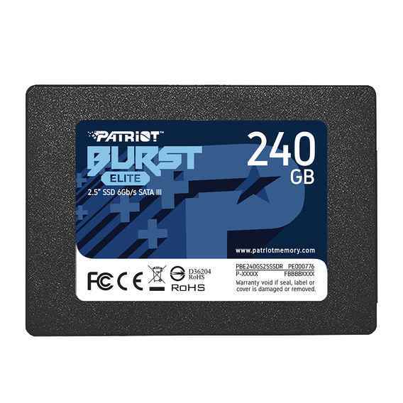 SSD 2.5 SATA3 6Gb/s 240GB Patriot Burst Elite 450MBs/320MBs PBE240GS25SSDR