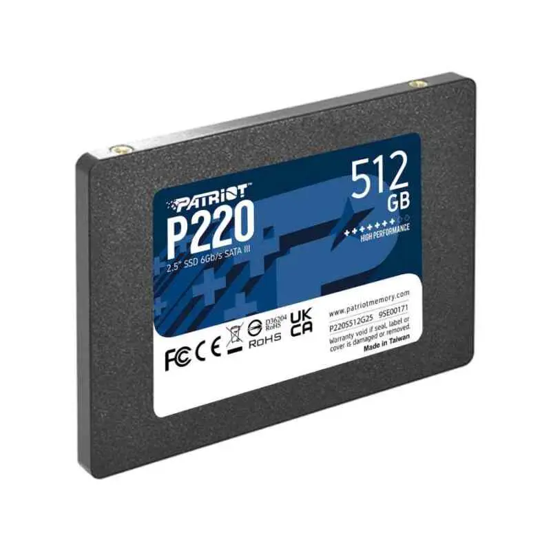 SSD 2.5 SATA3 512GB Patriot P220 550MBs/500MBs P220S512G25