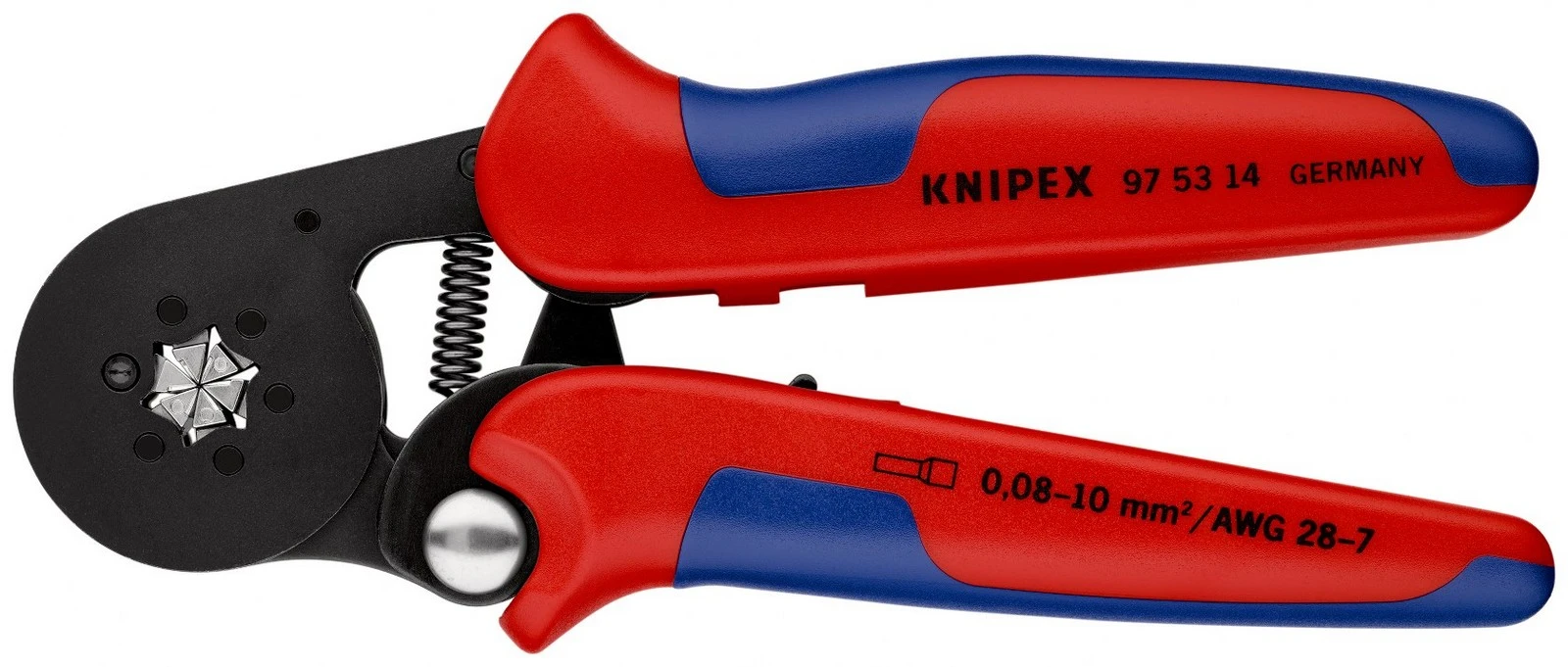 KNIPEX Samopodešavajuća klešta završne čaure 180 mm 97 53 14 crvena