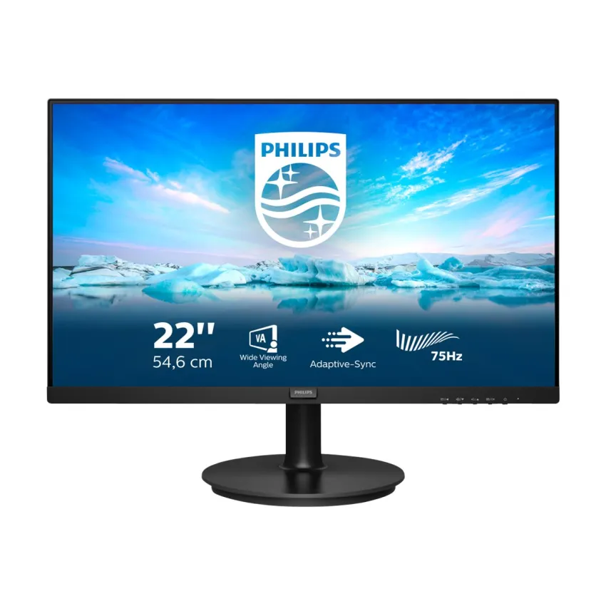 PHILIPS Monitor 222V8LA/00, 21.5", VA