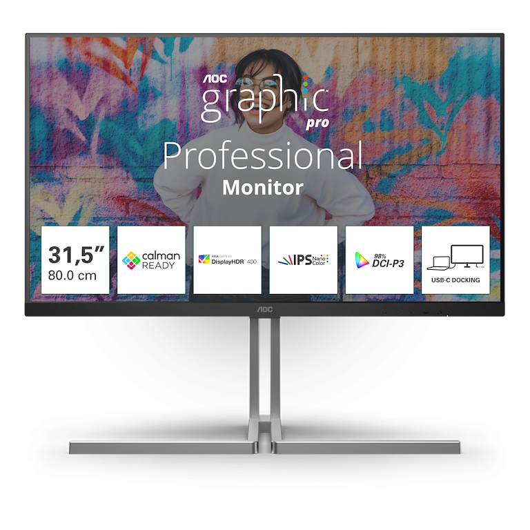 AOC Monitor Graphic Pro U32U3CV 31.5", IPS