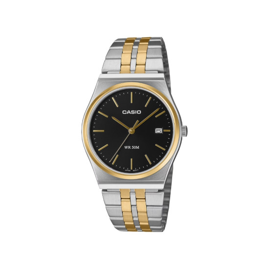 Casio MTP-B145SG-1A Unisex Vintage 80s Two Tone Black Dial