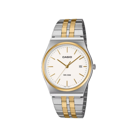 Casio MTP-B145SG-7A Unisex Vintage 80s Two Tone White Dial