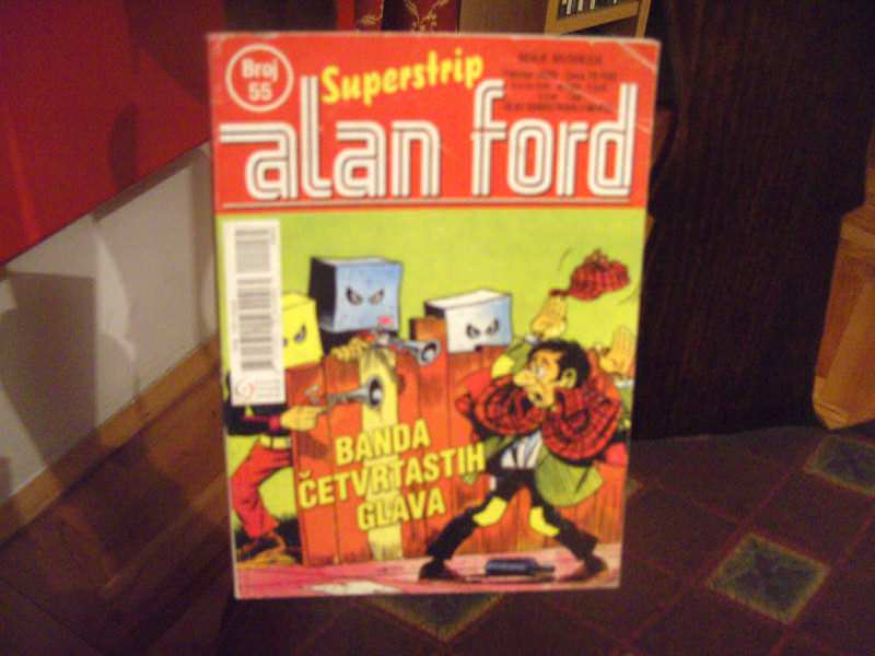 Alan Ford broj 55, Banda četvrtastih glava