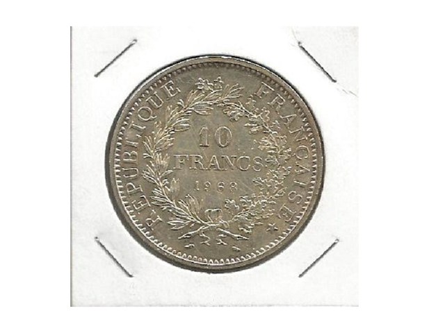 g5 Francuska 10 franaka 1968. Srebro