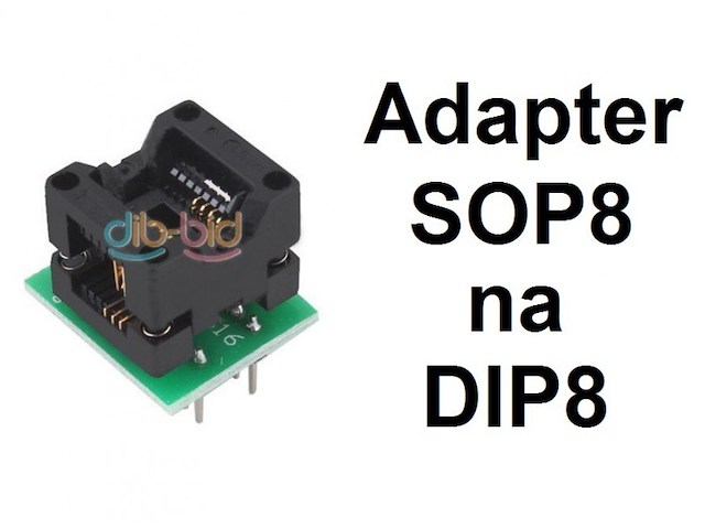 Adapter SOIC8 / SOP8 na DIP8 - 150 mil