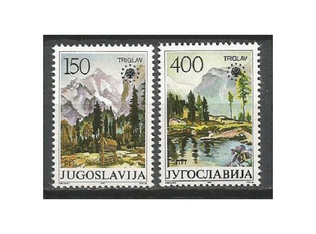 Jugoslavija 1987. Zastita prirode,cista serija